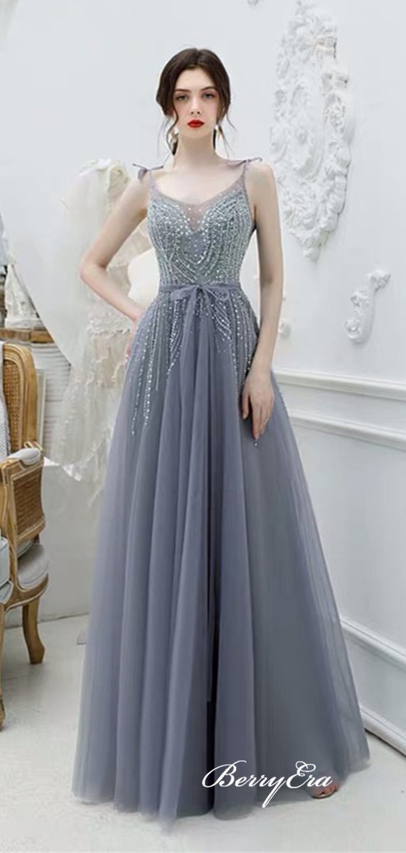 Elegant Beaded Long Prom Dresses, 2020 Newest Prom Dresses – Berryera