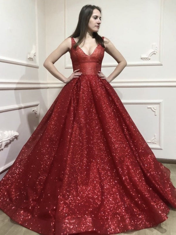 Popular Shiny Long Prom Dresses, Sparkly Newest Prom Dresses, 2020 Pro ...