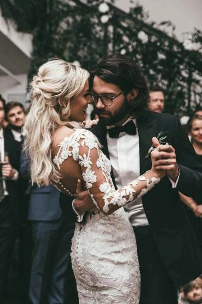 Long Sleeves Lace Wedding Dresses, Mermaid Bridal Gowns, 2020 Wedding ...